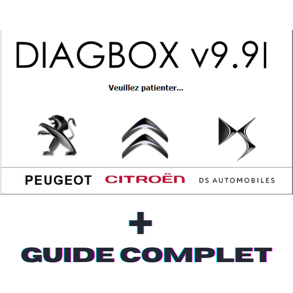 Valise et logiciel Diagbox pour véhicules PSA - Peugeot Citroën Opel ...